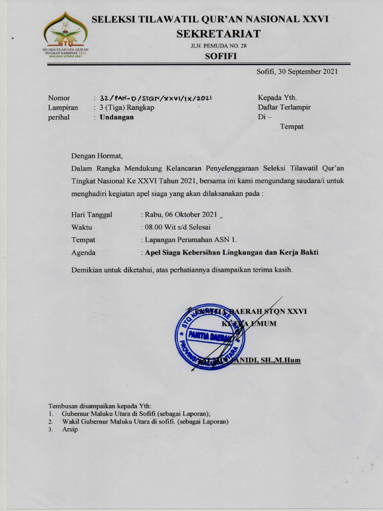 Undangan MTQ | PDF