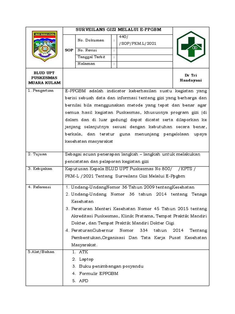 2.6.4.5 Sop Eppgbm | PDF