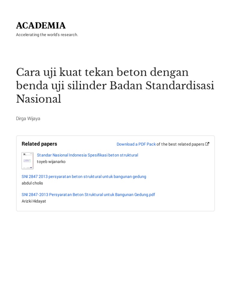 SNI 1974 2011 With Cover Page v2 | PDF