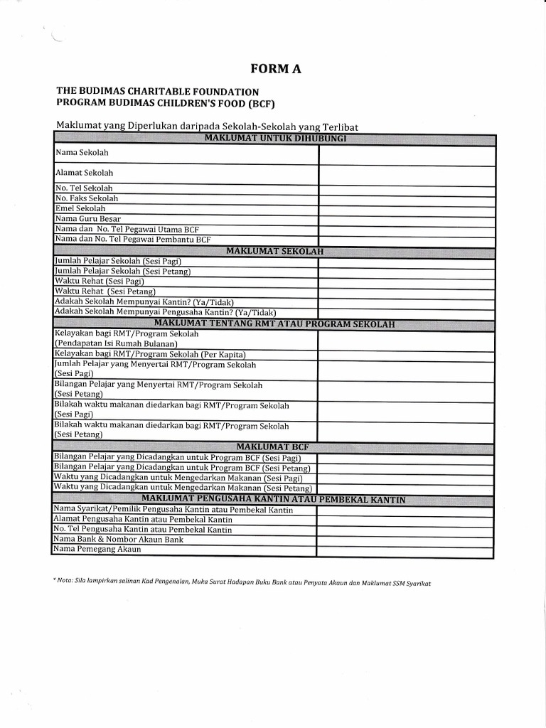 Form A Budimas | PDF