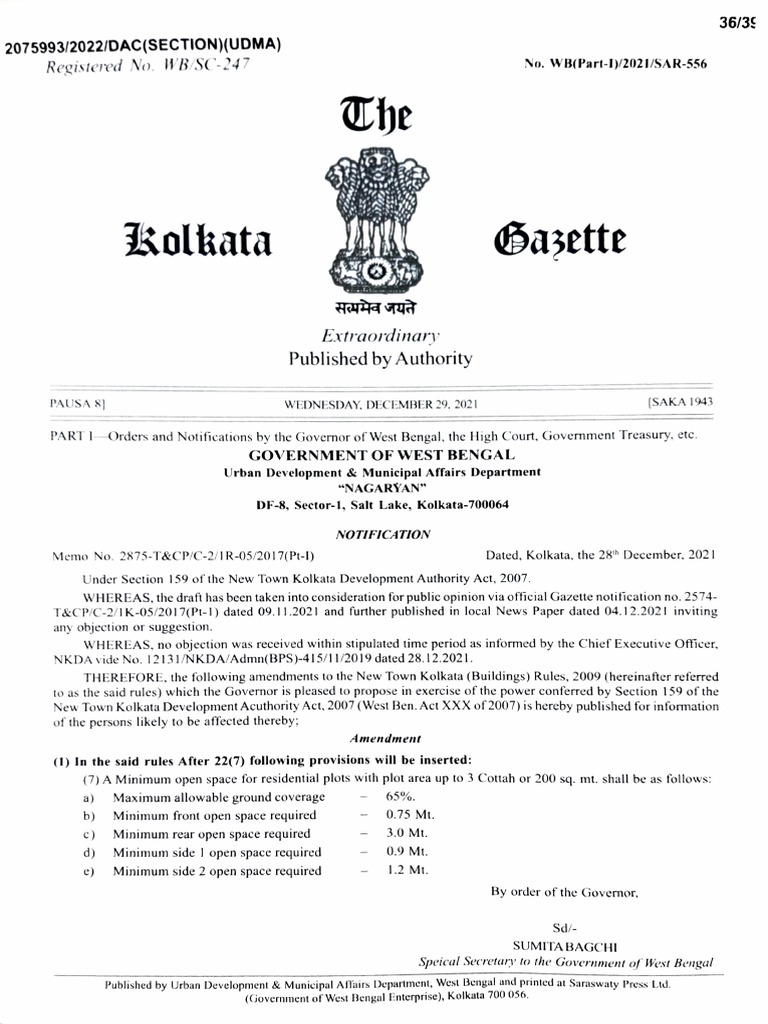 NKDA Notification1 | PDF | Common Law | Legal Documents