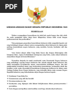 Teks UUD 1945 PDF Untuk Upacara | PDF