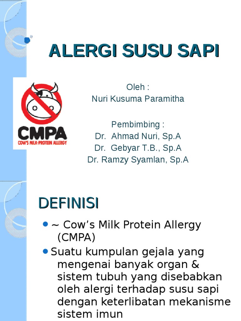 Alergi Susu Sapi-Pwp | PDF