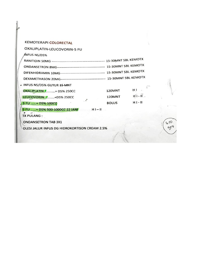 Panduan Protokol Kemoterapi | PDF