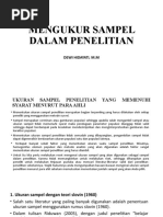 Rumus Menurut Taro Yamane | PDF | Metode & Bahan Ajar