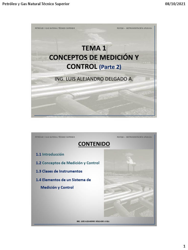 TEMA1 - PGP216 - Conceptos de Medición y Control - (Parte 2) | Descargar gratis PDF | Sensor ...