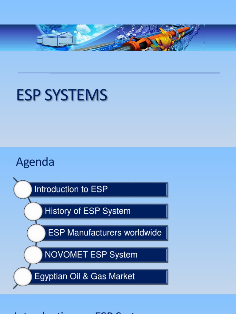 Esp Systems Presentation | PDF | Turbomachinery | Fluid Mechanics