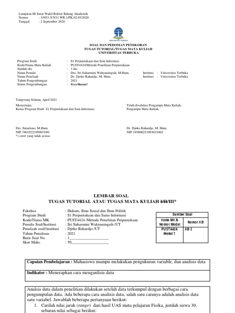 Tugas 3 Metode Penelitian | PDF | Teknologi & Rekayasa