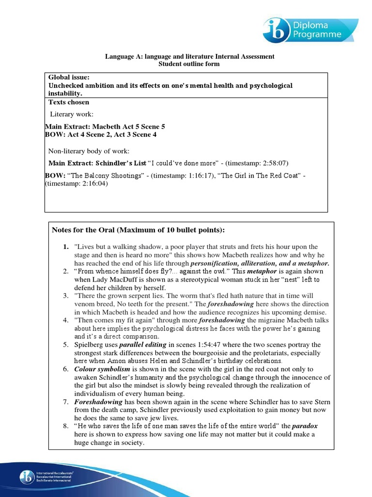Final IO English Outline | PDF
