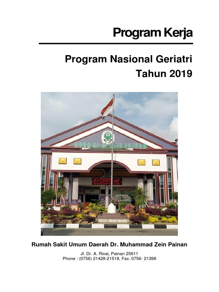 Program Kerja Tim Geriatri 2019 | PDF