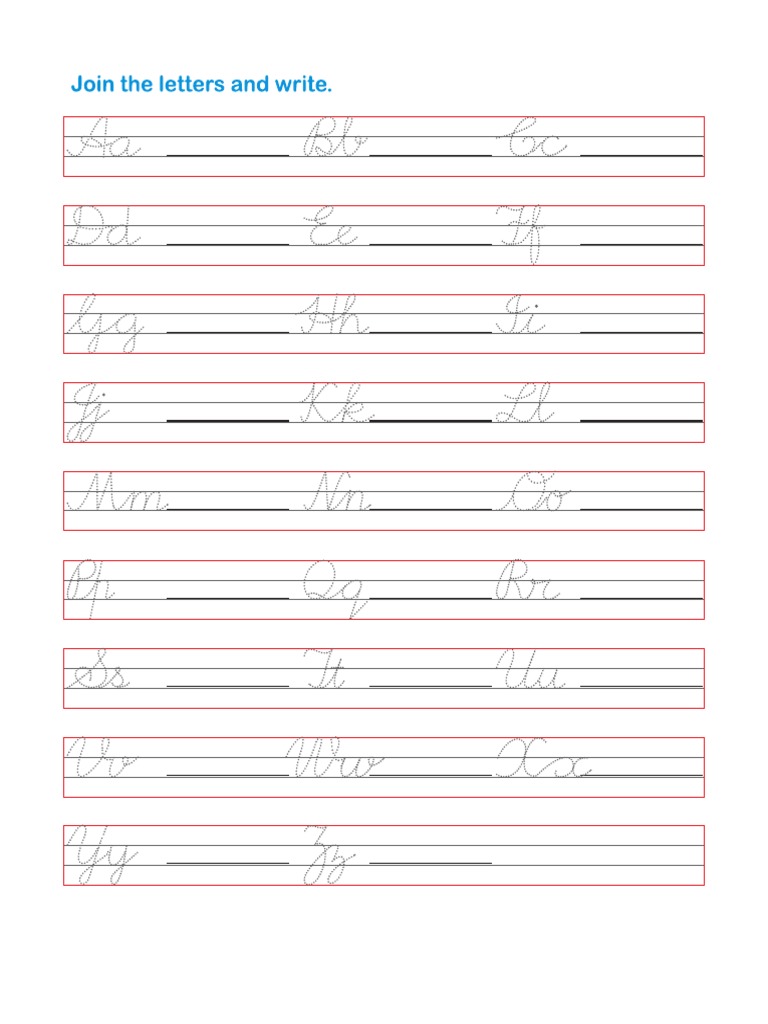 Cursive 1 | PDF