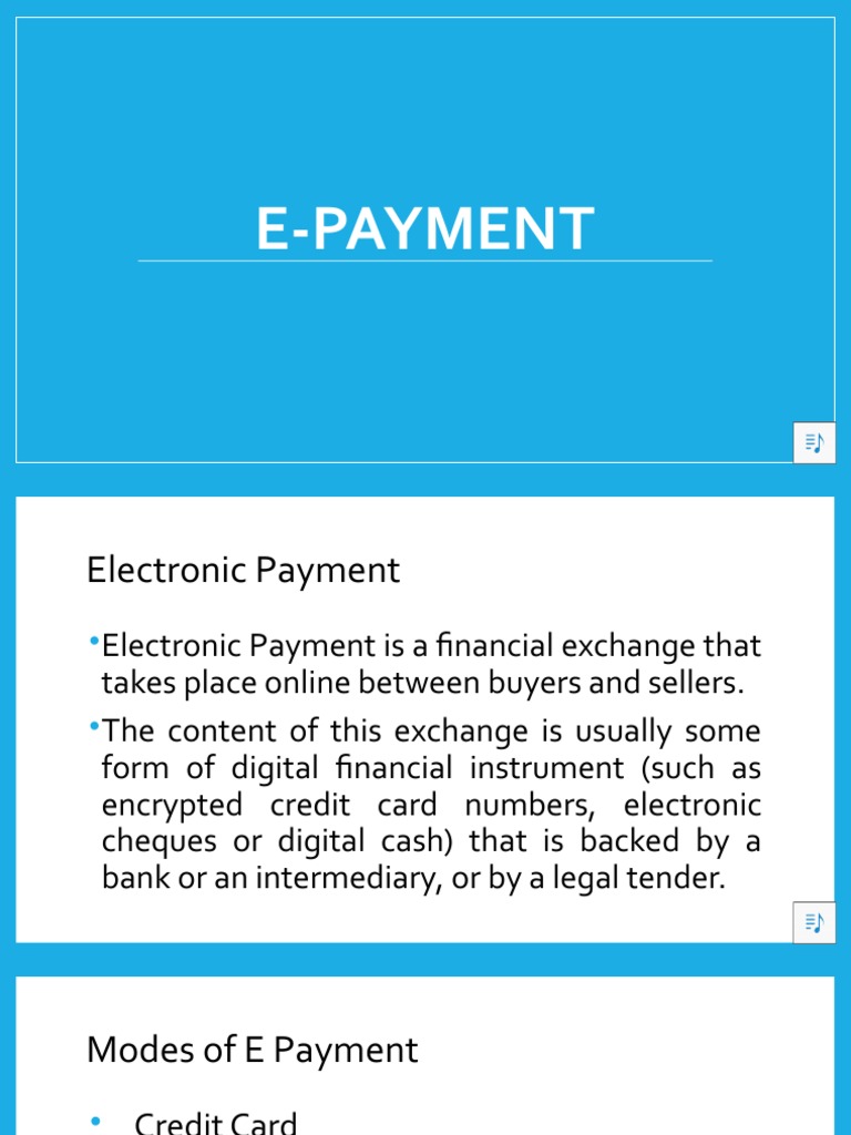 An In-Depth Look at E-Payments: Modes, Advantages, Disadvantages and ...