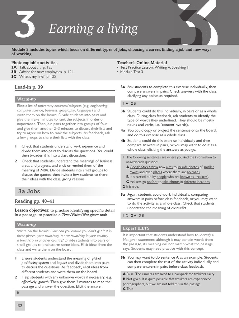 Earning A Living | PDF | Question | Subject (Grammar)