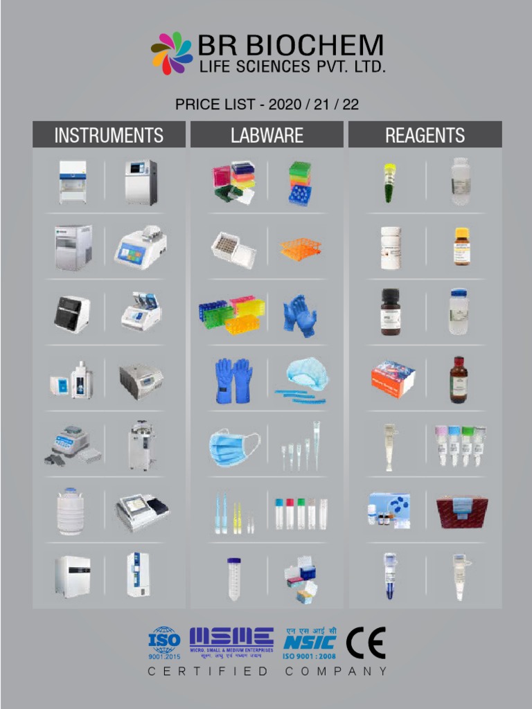 Biochem Brand - PRICE LIST 2020-21 FINAL | PDF | Gel Electrophoresis ...