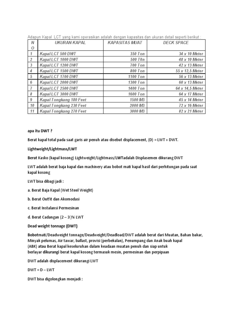 About LCT - DWT | PDF