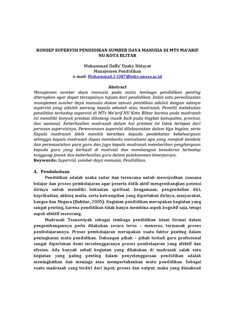 Muhammaad Daffa Dzaky Hidayat - Draft Laporan Mini Riset - UNESA | PDF