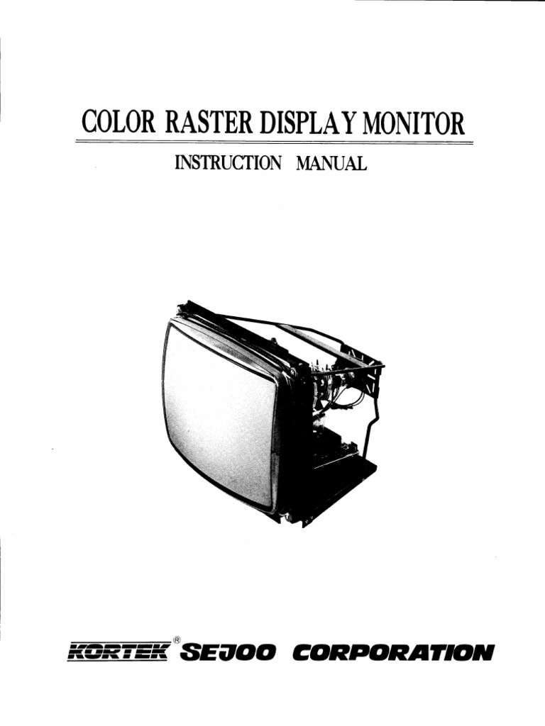 Kortek Monitor | PDF | Vacuum Tube | Cathode Ray Tube