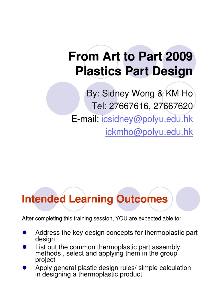 Plastic Part Design 09 FATP | PDF | Mechanical Engineering | Building ...