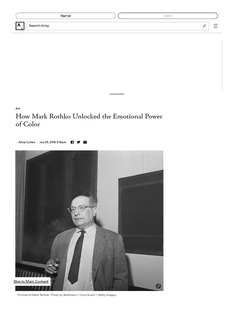 Mark Rothko's Color Field Abstractions Unlock Universal Emotions ...
