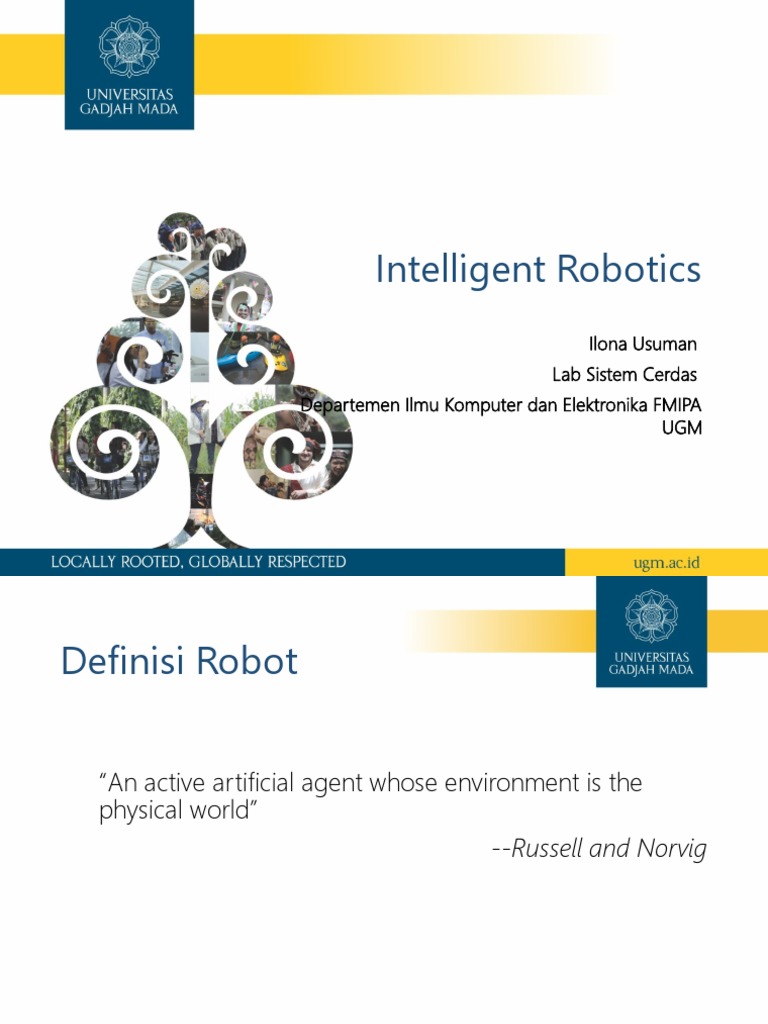 4 Materi Ilona Usuman S.Si - M.Kom - Ph.D. Intelligent Robotic | PDF | Teknologi & Rekayasa