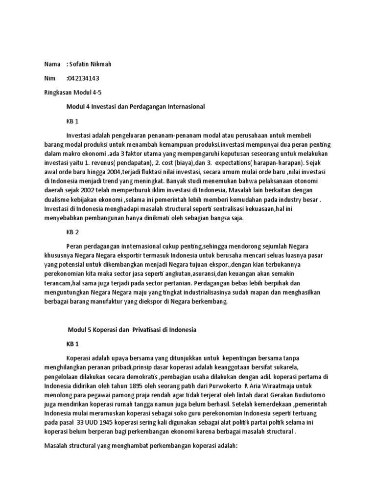 Diskusi Modul 4-5 | PDF