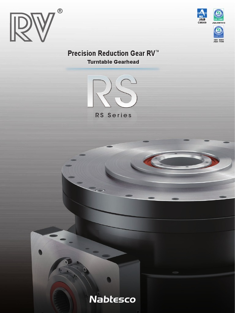 Precision Reduction Gear RV: Turntable Gearhead | PDF | Electric Motor ...
