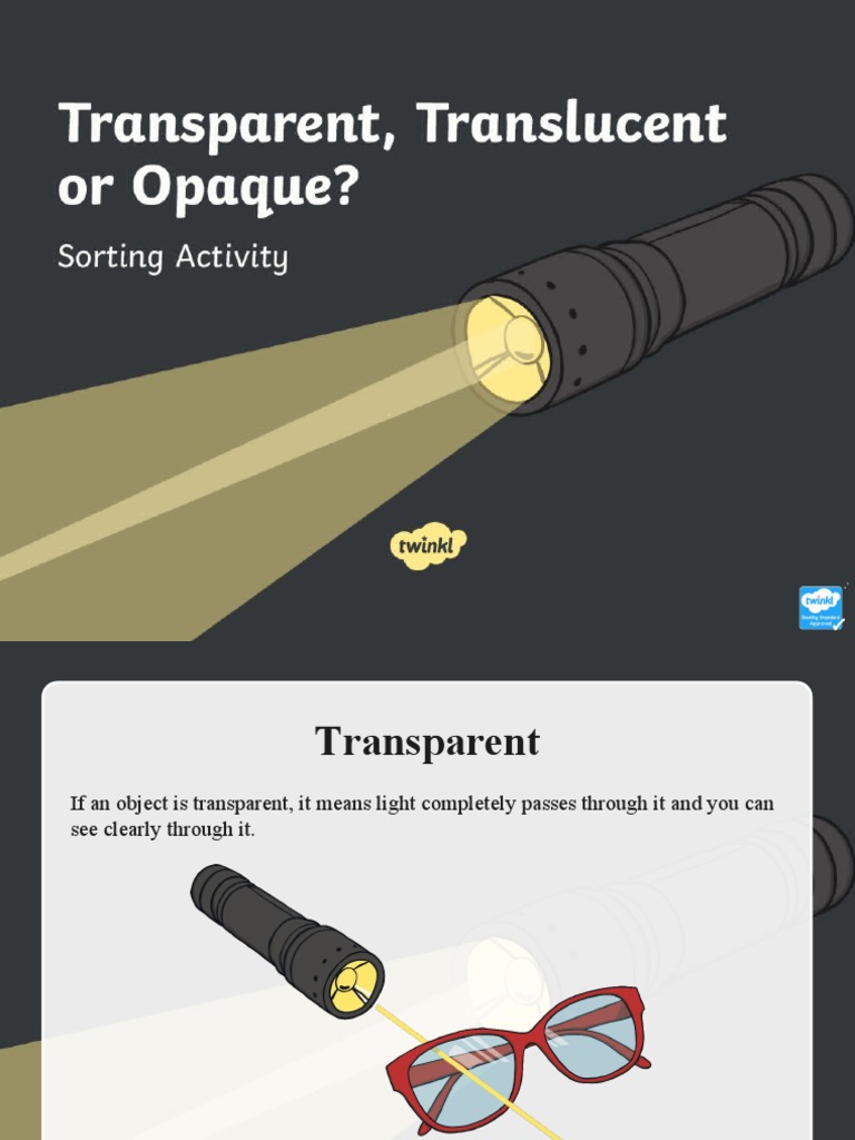 Understanding Transparent, Translucent, Opaque | PDF | Building ...