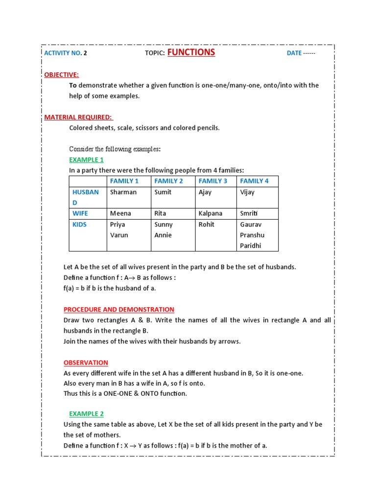 Final Act 2 - Functions | PDF | Function (Mathematics) | Mathematical ...