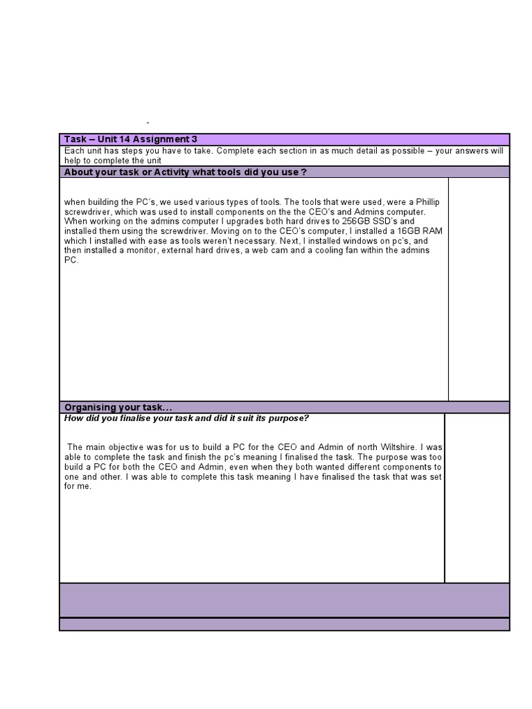 Resub Assignment 14 | PDF | Career & Growth | Business