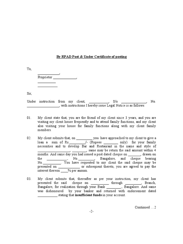 By RPAD Post & Under Certificate of Posting | PDF | Cheque | Banking