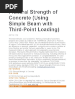 Third-Point Loading Flexural Test Guide | PDF