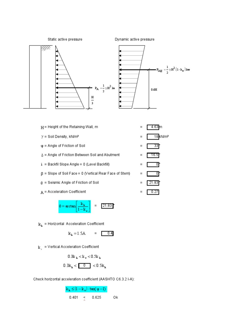 Mononobe Okabe Theory | PDF | Continuum Mechanics | Force