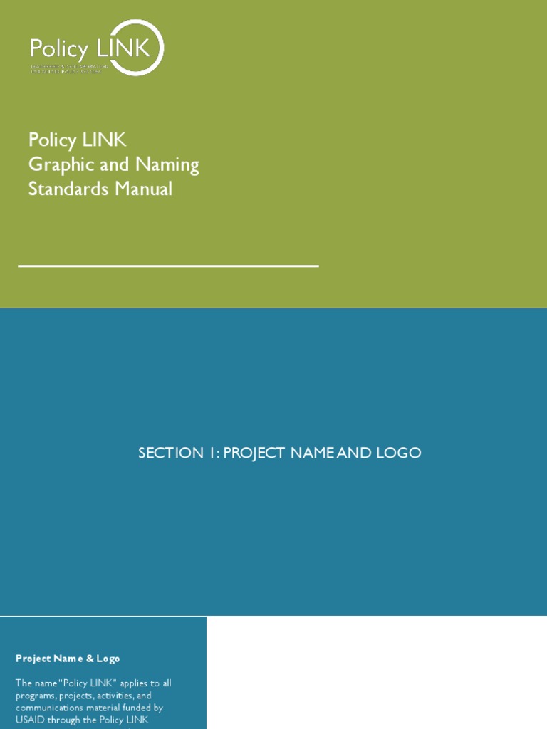 DAI-Policy LINK Graphic and Naming Standard Manual | PDF | Typefaces ...