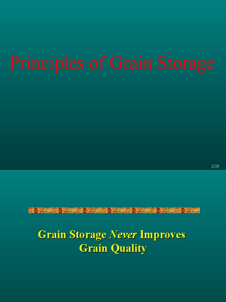 Grain Storage Principles and Practices | PDF | Humidity | Mold