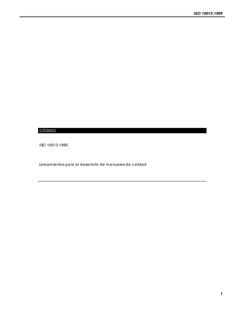 Guia Tecnica Iso 10013-1995 | PDF | Tecnología