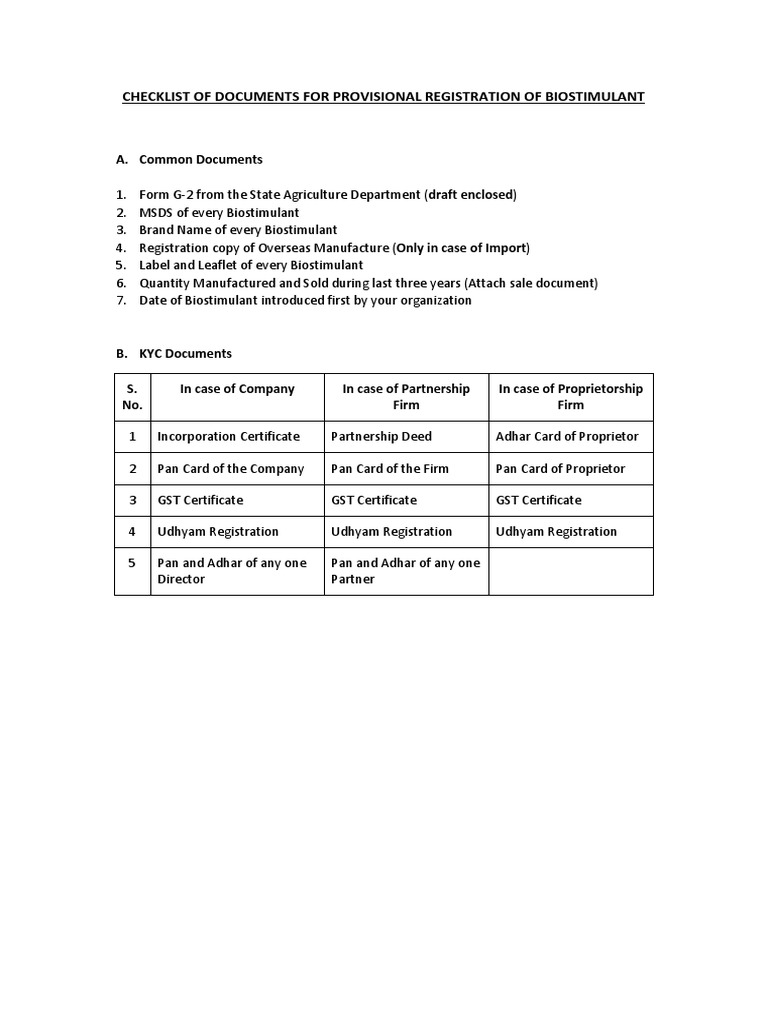 Checklist of Documents For New Client | PDF | Law