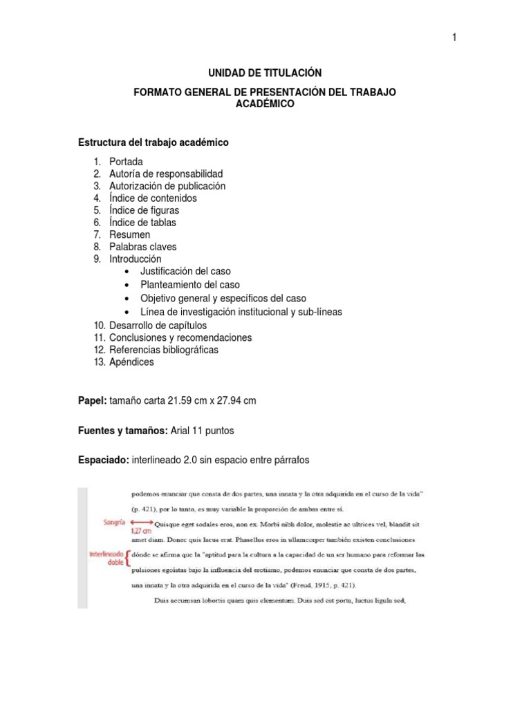 Normas para La Presentacion de Trabajos Academicos 1.0 | PDF | Citación
