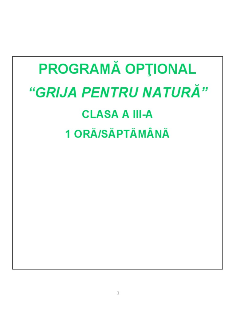 Optional Micul Ecologist | PDF