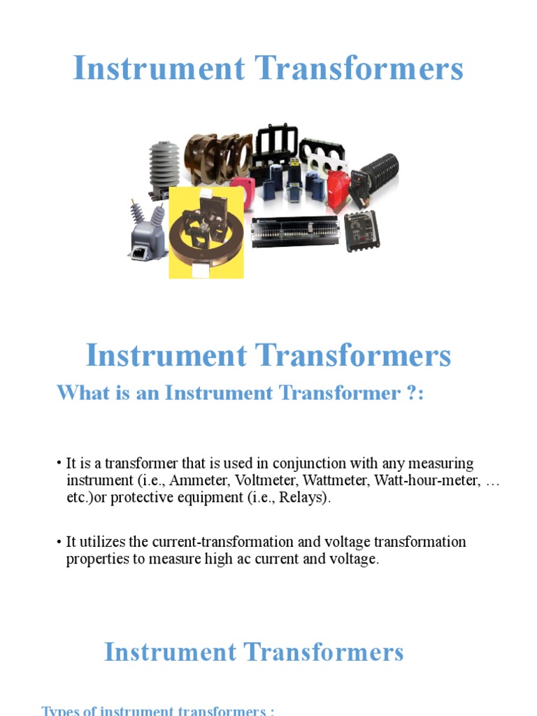 6.instrument Transformers | PDF | Transformer | Electronics