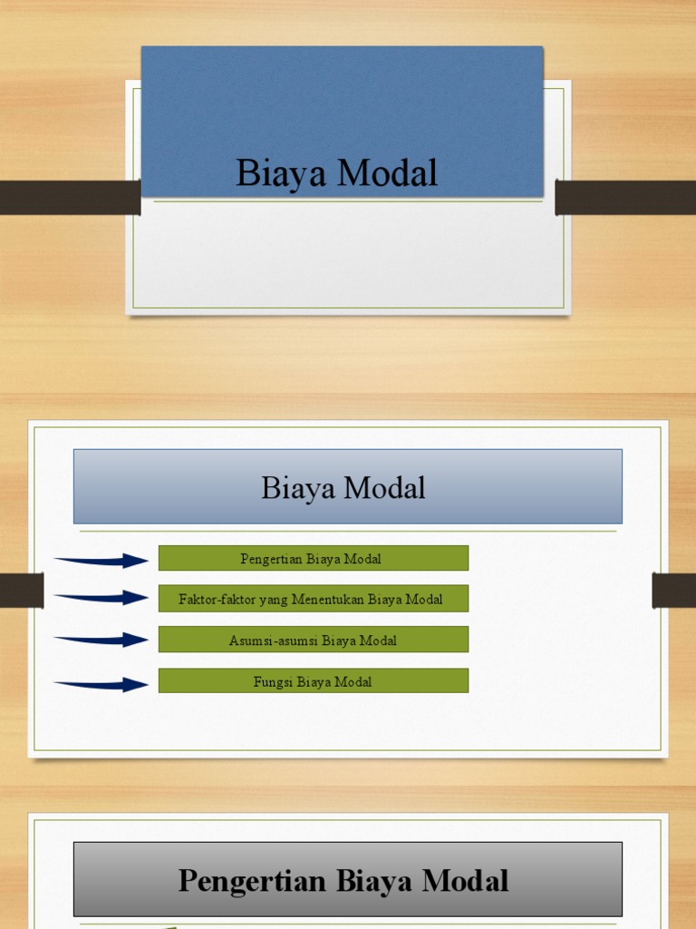 Biaya Modal 1-1 | PDF