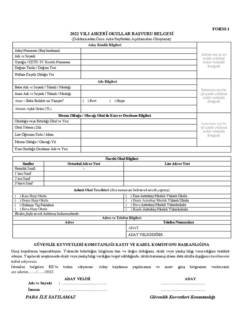 Form 1 | PDF