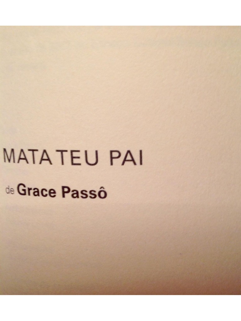 Mata Teu Pai - Grace Passô | PDF