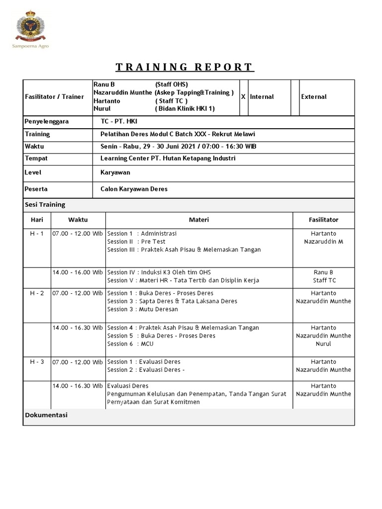 Pelatihan Deres | PDF