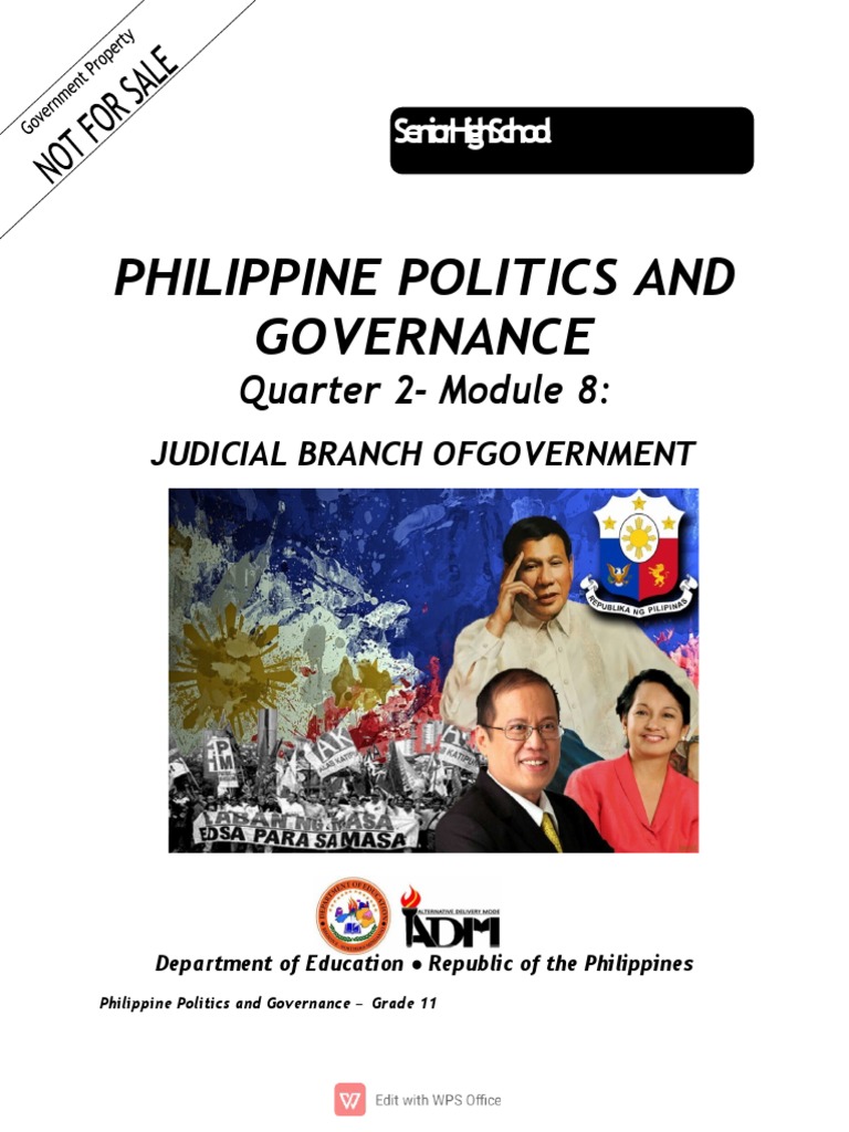 Philippine Politics and Governance: Quarter 2-Module 8 | PDF | Common ...