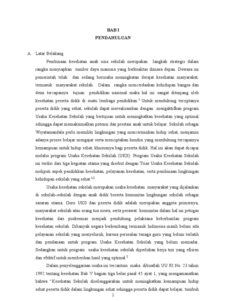 Evaluasi Program Uks | PDF | Pengembangan Diri | Kesehatan Holistik