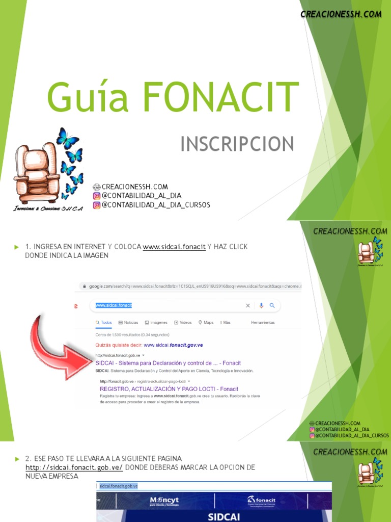 Guia FONACIT Inscripcion | Descargar gratis PDF | Informática