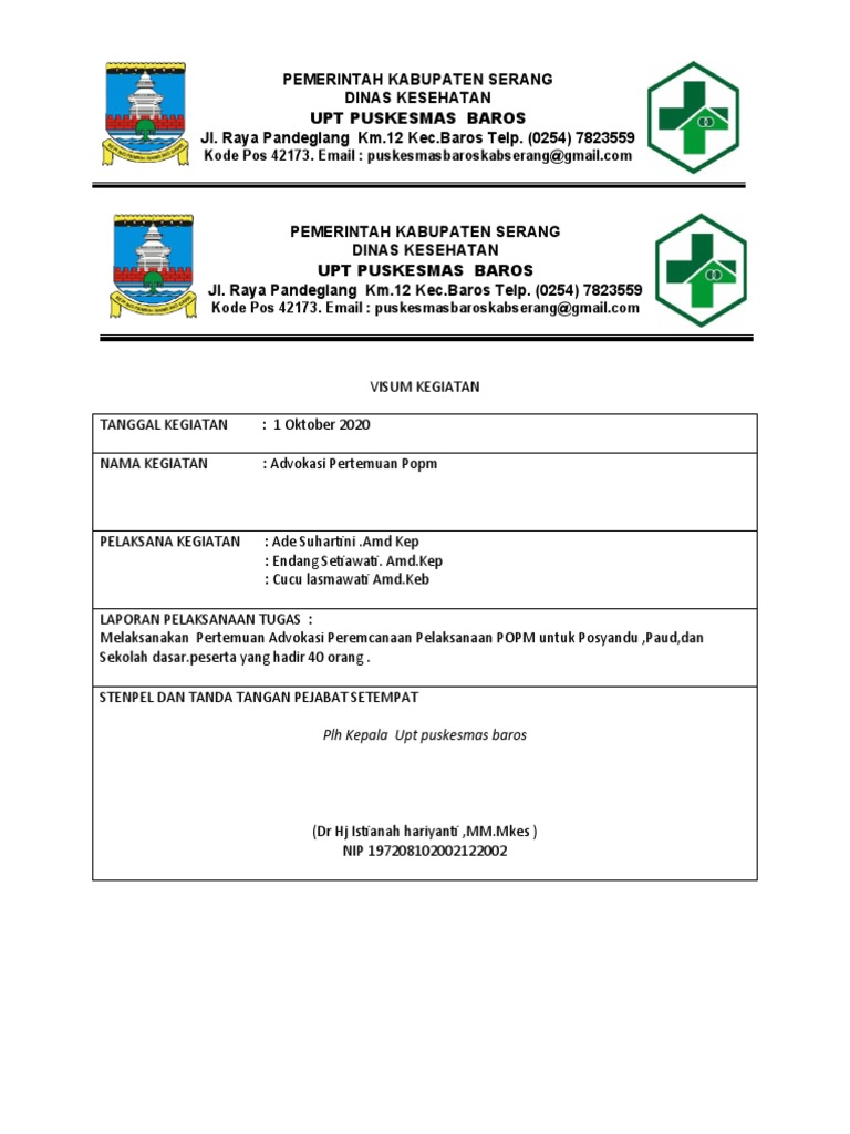 Visum Bok 2021 Kunjungan Rumah DBD Dab Ispa | PDF | Pengembangan Diri