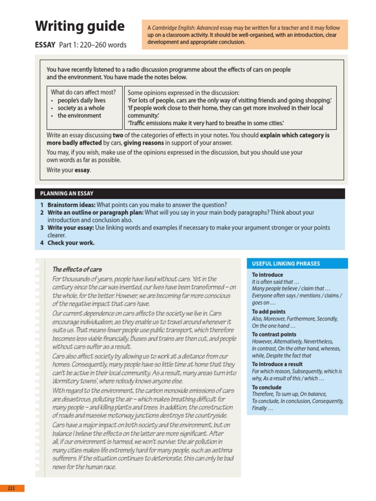 Writing Guide Advanced (CAE) | PDF | Comma | Noun
