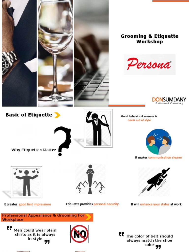 Resource 07 - Grooming - Etiquette | PDF | Hygiene | Clothing