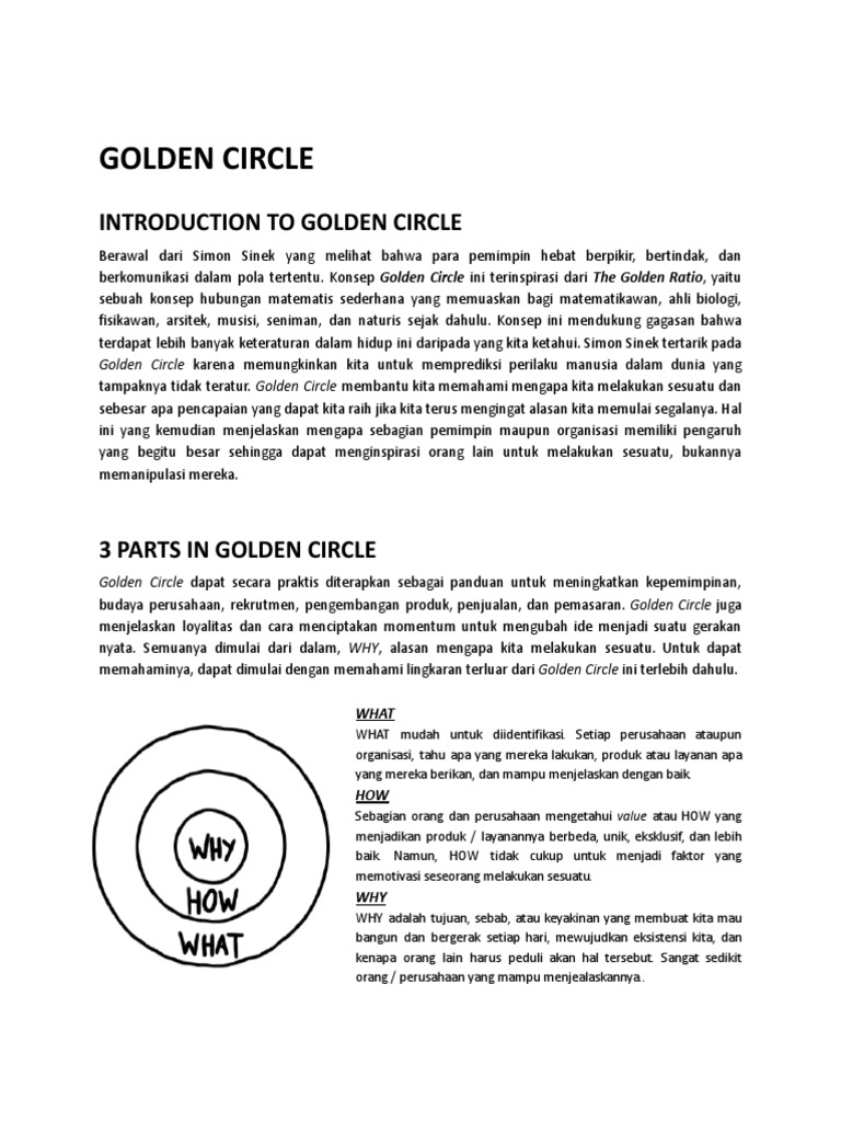 Golden Circle | PDF | Karier & Perkembangan